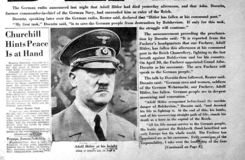 Spáchal Hitler sebevraždu nebo uprchl do Jižní Ameriky?